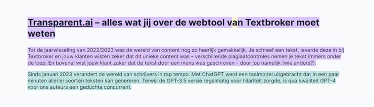 Transparent.ai – alles wat jij over de webtool van Textbroker moet ...