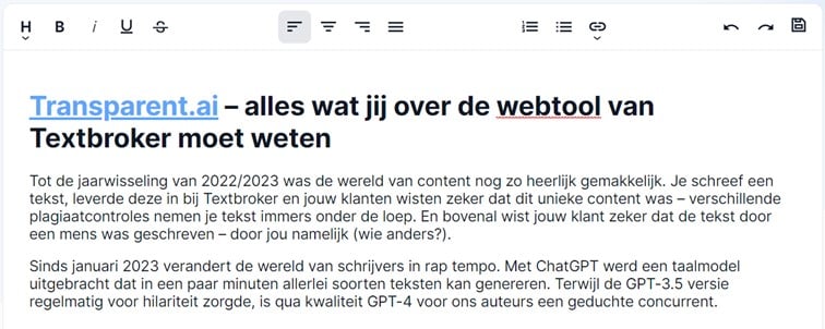 Transparent.ai – alles wat jij over de webtool van Textbroker moet weten | Textbroker